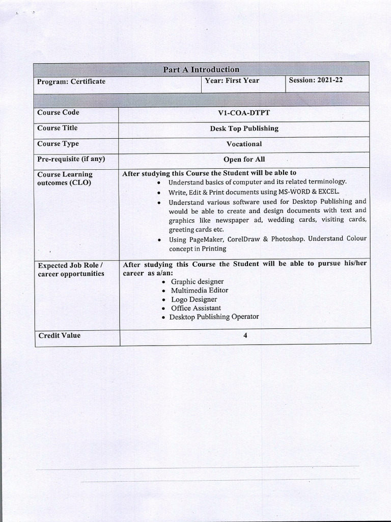 Desktop Publishing Dtp Pdf