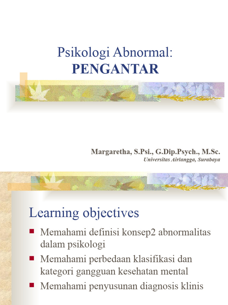 Perbedaan Waham dan Delusi dalam Psikologi | PDF