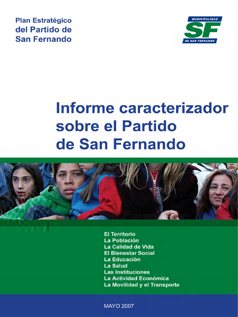 Plan Estrategico Partido de San Fernando | PDF | Buenos Aires