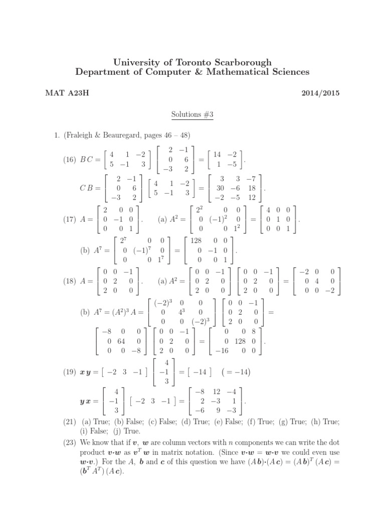Mata22 Problem Set | PDF | System Of Linear Equations | Functions And Mappings