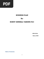 Business Plan Shewaye Baletena | PDF | Income Statement | Pricing