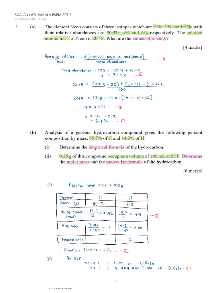 SK015 KMJ Pre PSPM Set 2 (Solution) | PDF