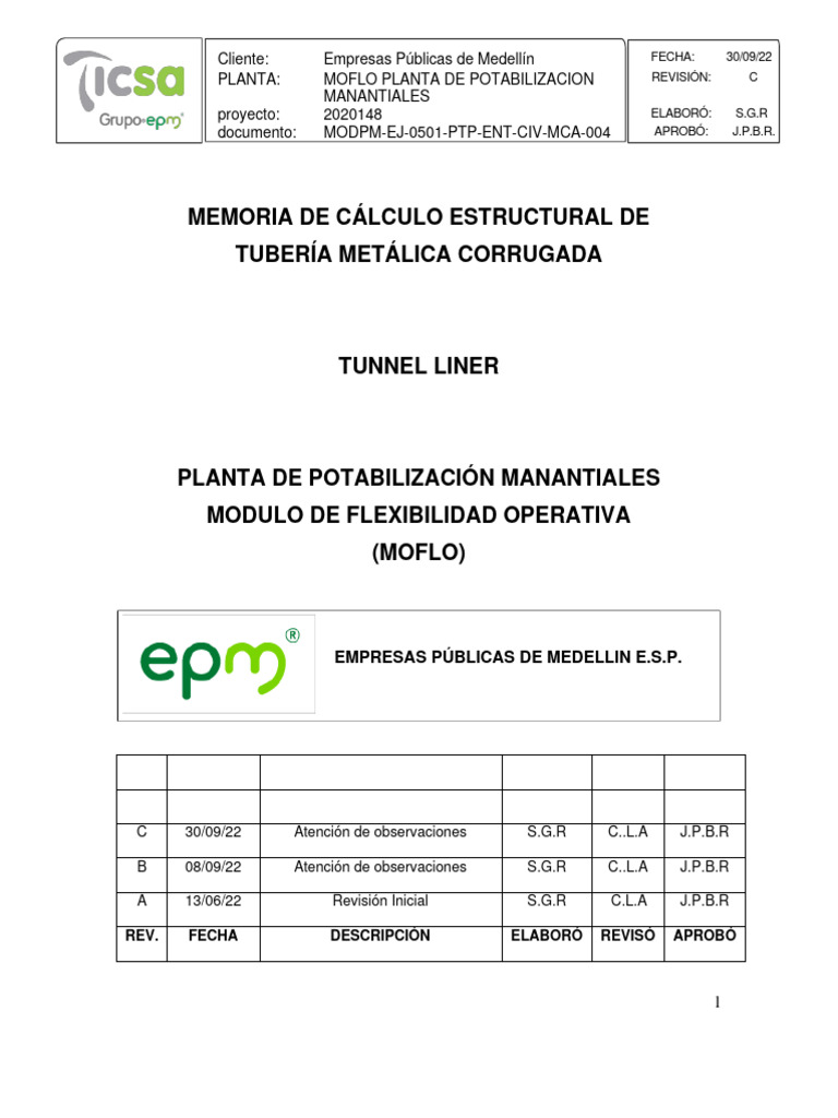 Modpm Ej 0501 PTP Ent Civ Mca 004 Ava | PDF | Tubería (transporte de ...