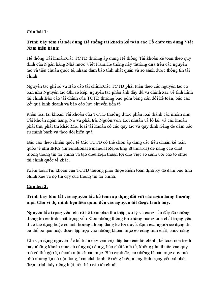 KẾ TOÁN NGÂN HÀNG | PDF