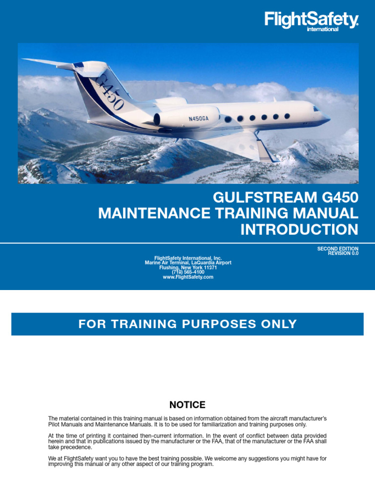 G450 Maintenance Training Manual | PDF | Aircraft Flight Control System ...