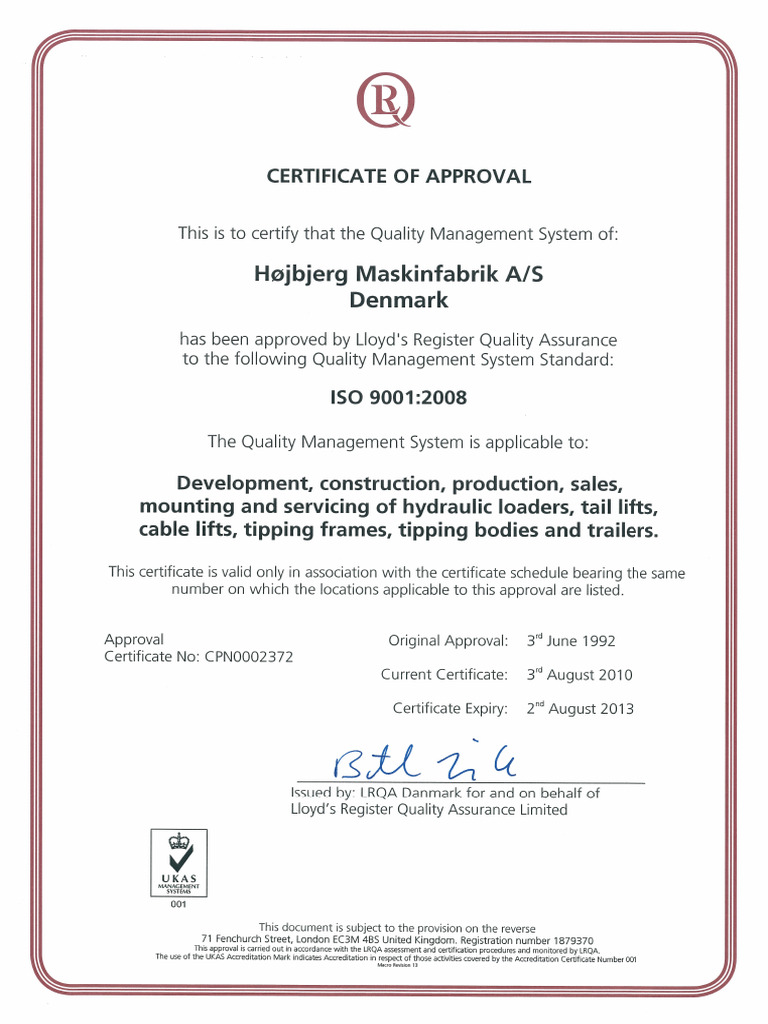 ISO_9001_certifikat_engelsk_august_2010 | PDF