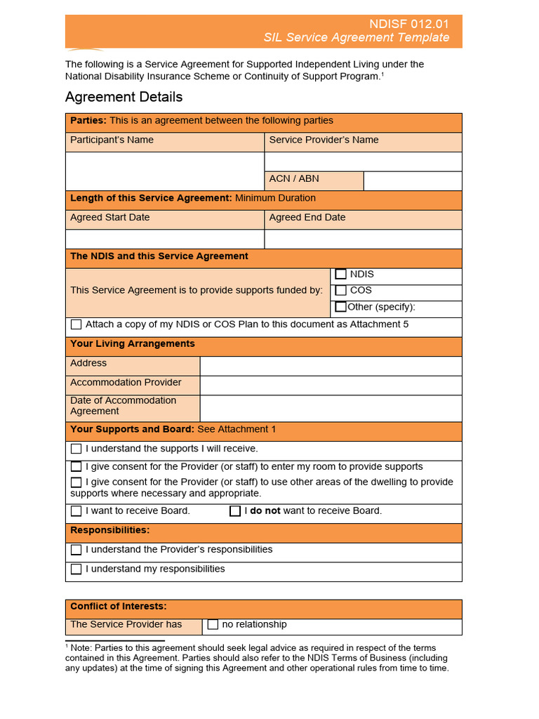Service Agreement - SIL | PDF