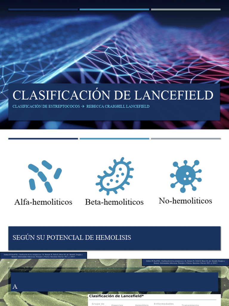 Clasificación de Estreptococos de Lancefield | PDF