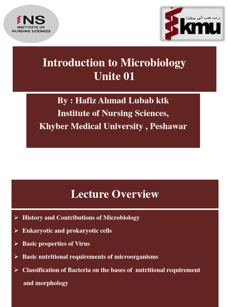 Introduction To Microbiology Lecture 02 | PDF | Bacteria | Cell (Biology)