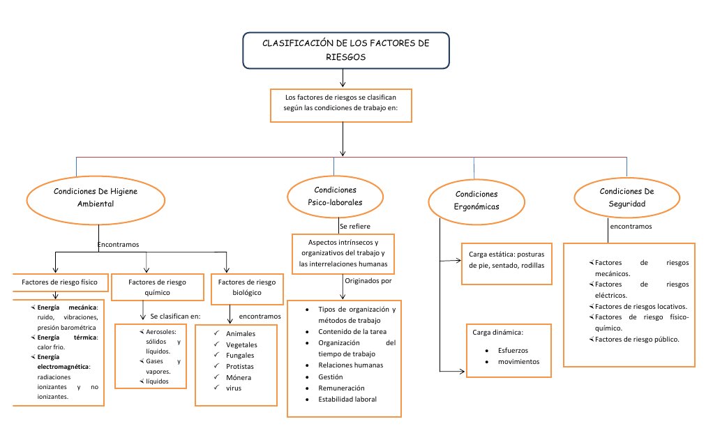 Mapa Conceptual Clasificacion de Los Factores de Riesgos | PDF