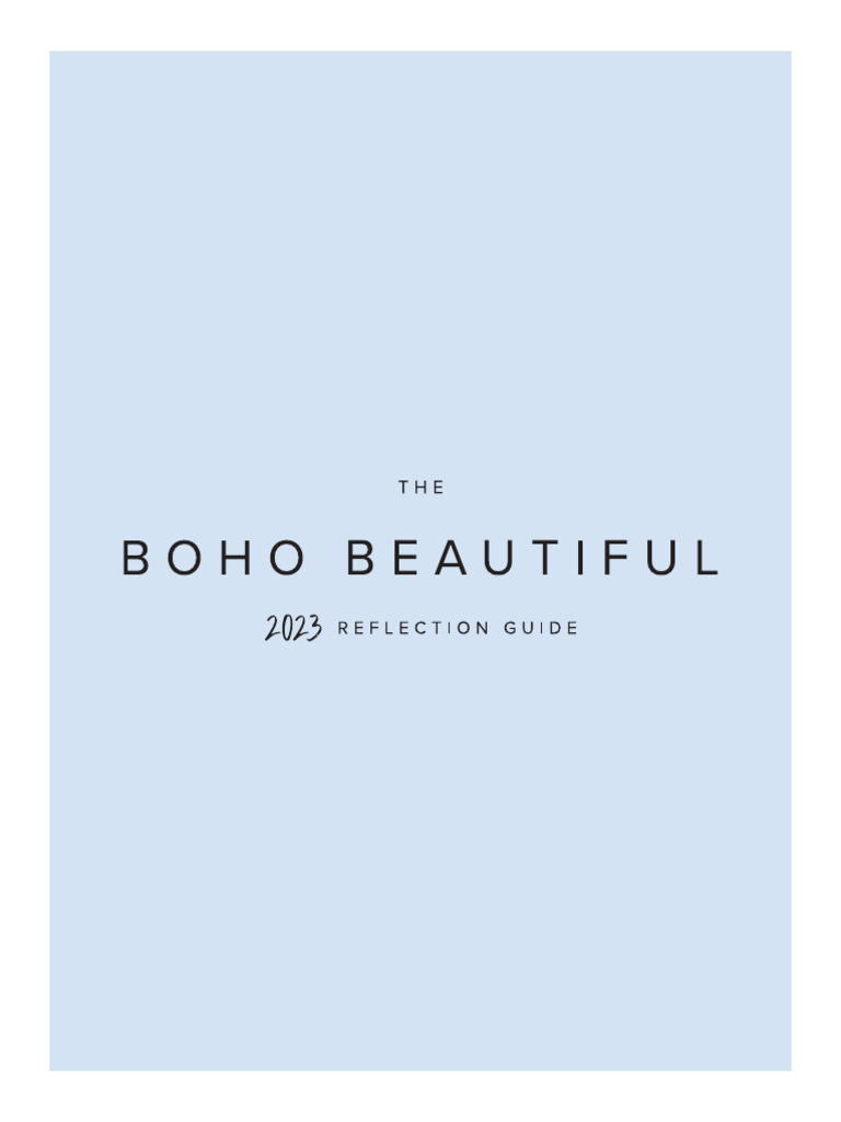 Boho Beautiful 2023 Reflection Guide | PDF