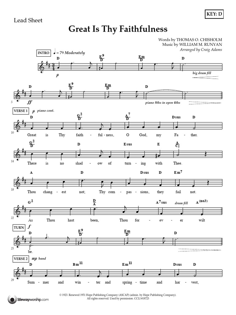 Great Is Thy Faithfulness | PDF