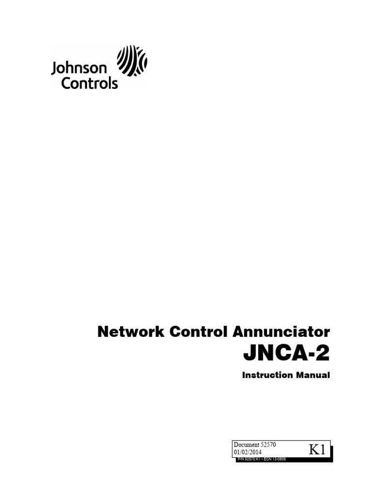 JNCA-2 Network Control Annunciator | PDF