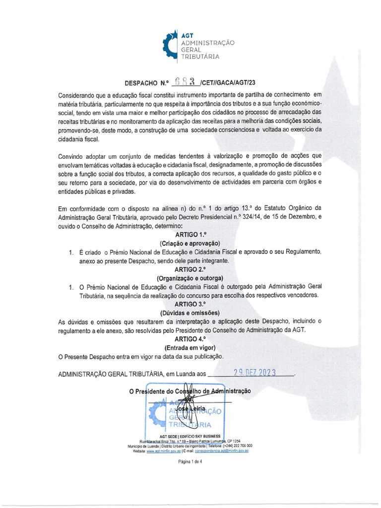 Despacho N.º 683 - Cet - Gaca - Agt - 2023 | PDF