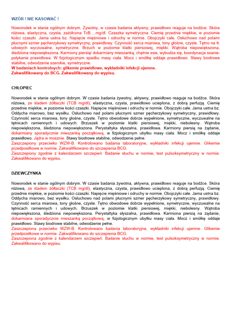 AAfizjologia - Opis Codzienny | PDF