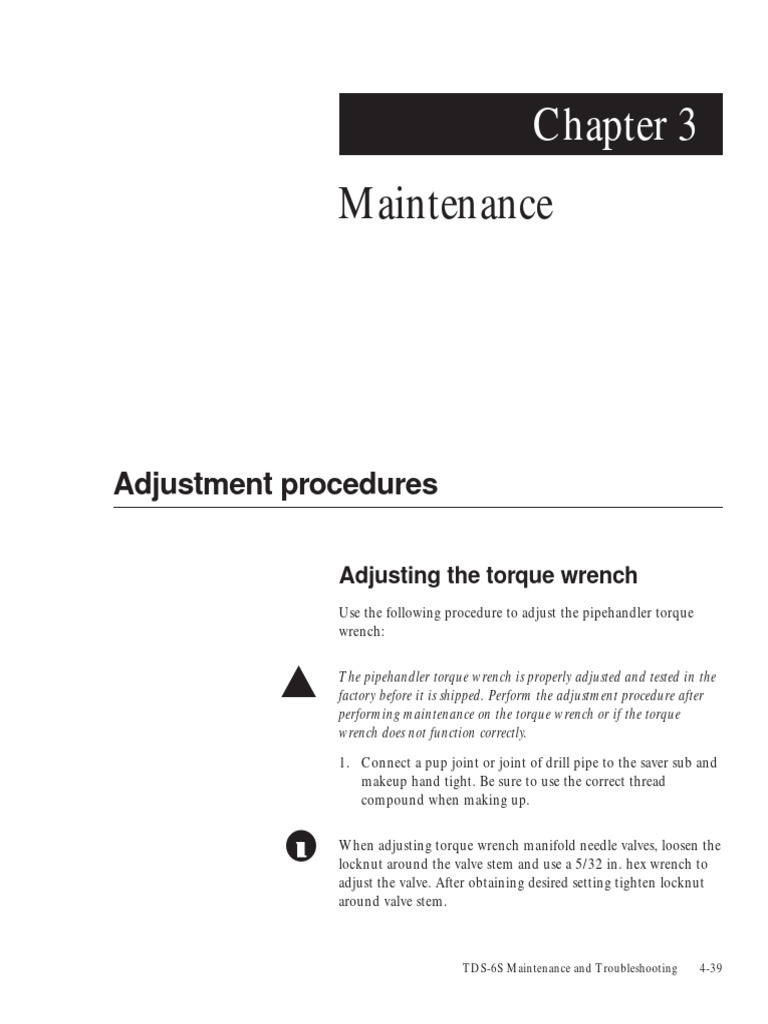 PH-85 Set Up - TDS 6S | PDF | Valve | Screw