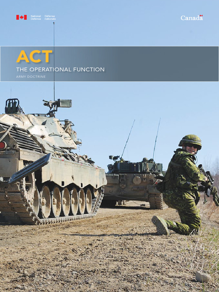 Canadian Army Operational Doctrine Guide | PDF | Maneuver Warfare ...