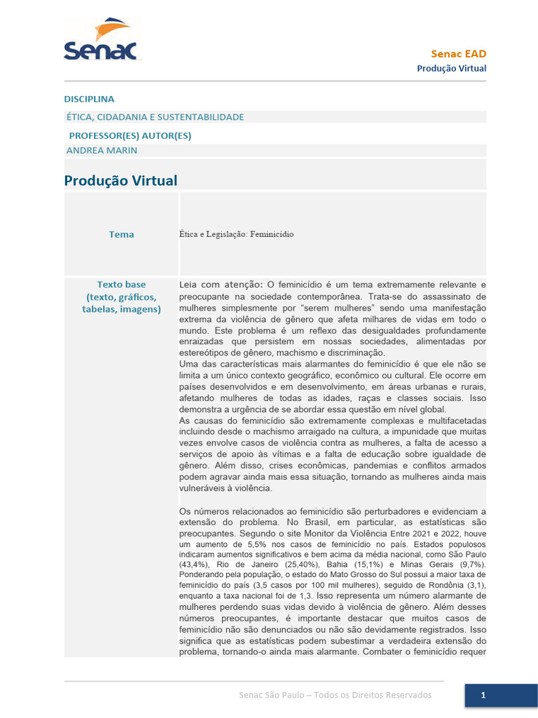 ética Cidadania E Sustentabilidade Pdf