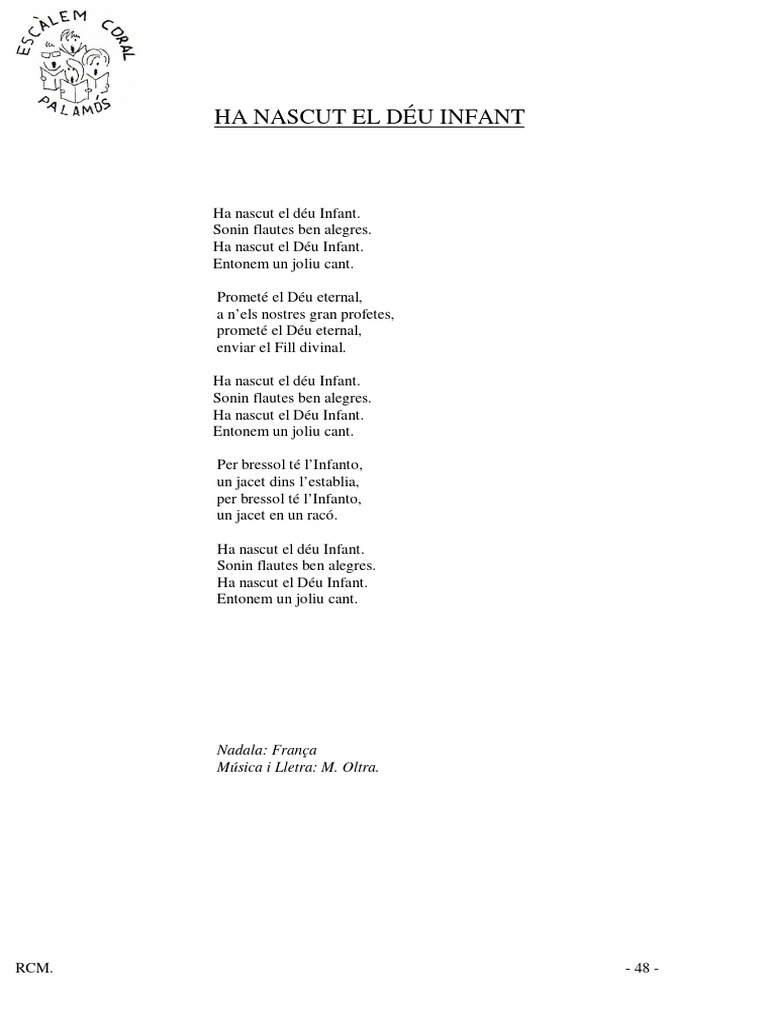 Ha Nascut El Déu Infant | PDF