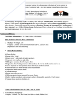 Standard CV Format for Bangladesh | PDF | Sales | Bangladesh