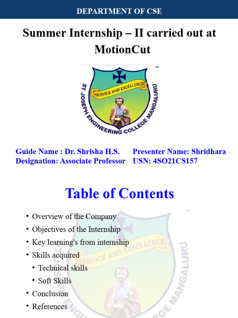 Format Internship | PDF