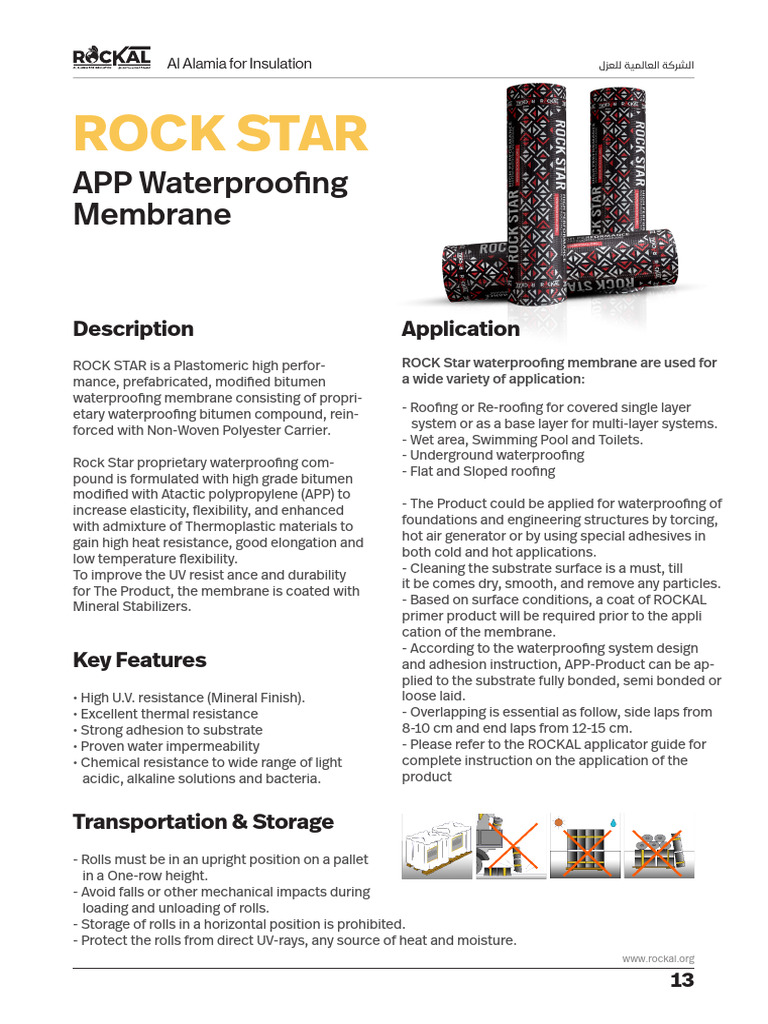 Rockal-Fiche Technique Rockstar Etanchieté | PDF