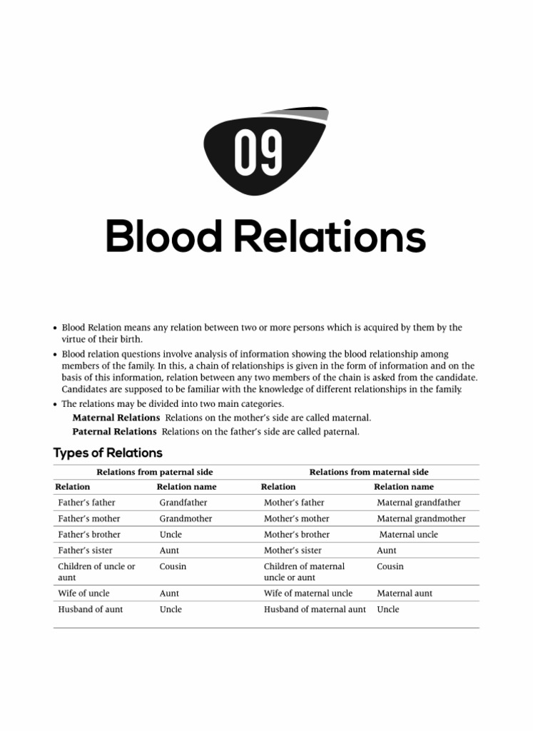 Blood Realtion | PDF