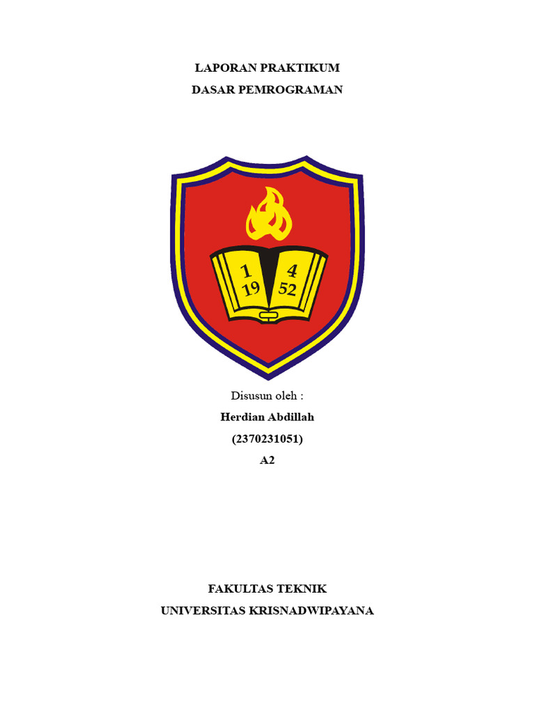 Laporan Praktikum Pemrograman Python | PDF