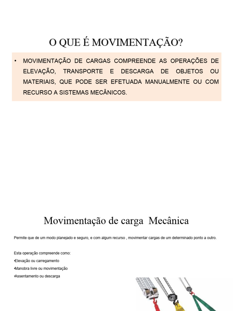 Segurança Na Movimentação De Cargas Novo Pdf Transporte