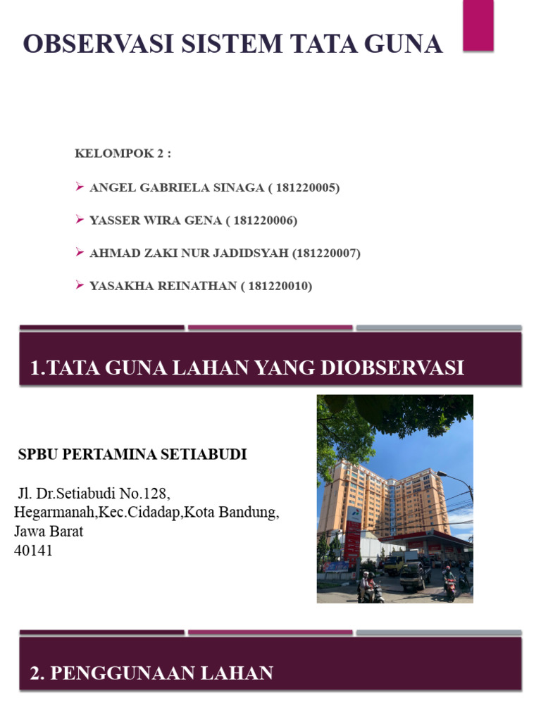 Obser Dasar-Dasar Transportasi | PDF