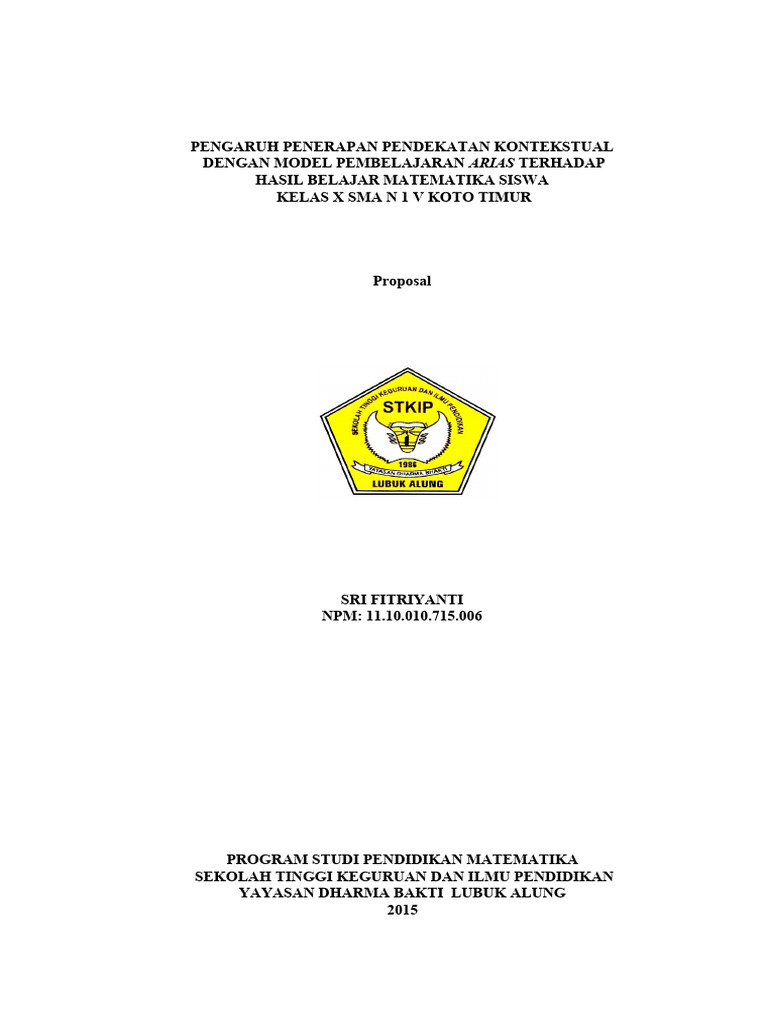 Proposal Acc | PDF | Karier & Perkembangan