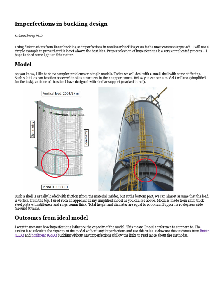 Imperfections in Buckling Design | PDF