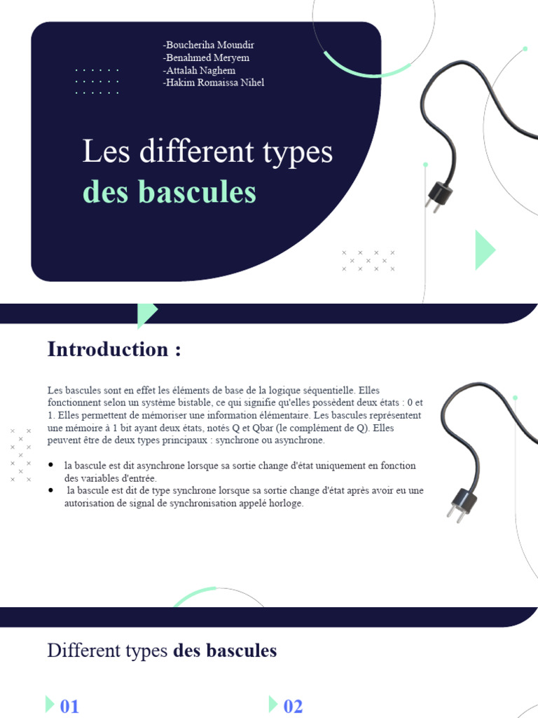 les differents type de bascules | PDF | Ingénierie électronique | Architecture (Informatique)