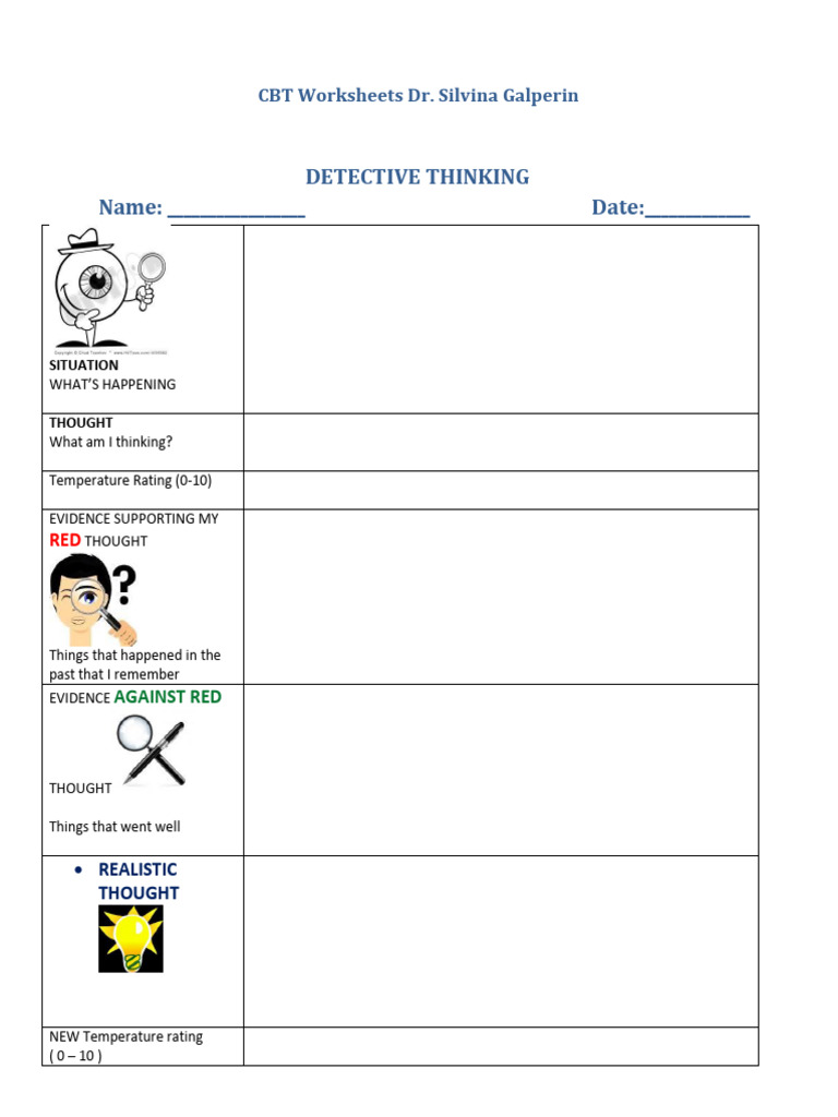 Detective Thinking Worksheets | PDF