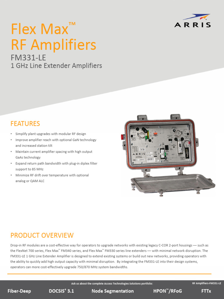 HFC Networks | PDF | Amplifier | Alternating Current
