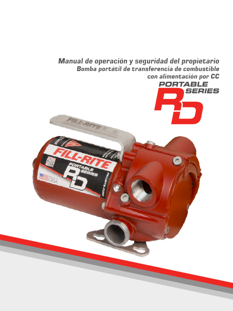 FILL-RITE RD8 - Rev5 Espanhol | PDF | Tornillo | Bomba