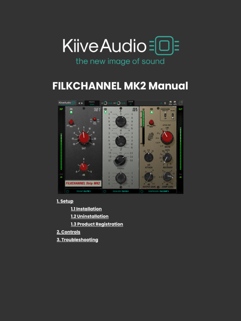 Filkchannel MK2 Manual | PDF | Equalization (Audio) | Decibel