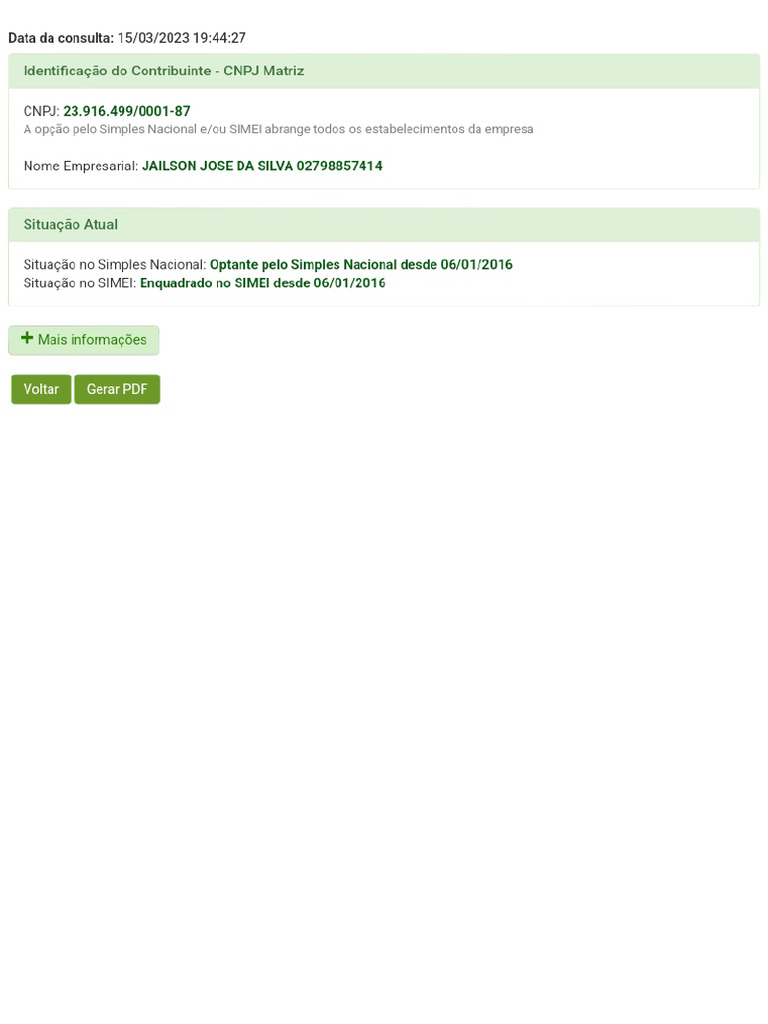 Consulta Optantes | PDF