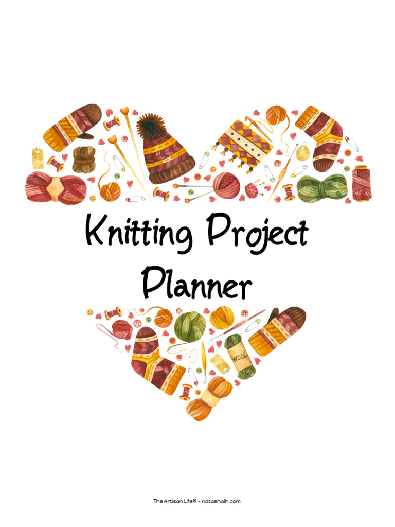 Knitting Planner - Natashalh | Download Free PDF | Knitting | Yarn