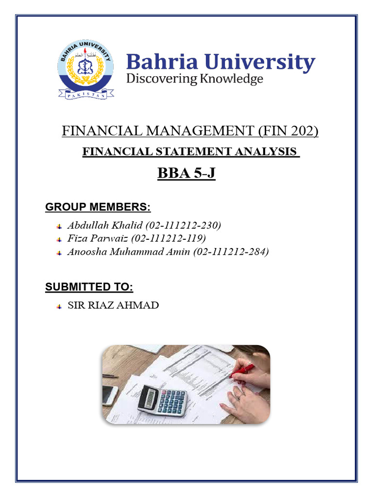 FM Project Report | PDF | Return On Equity | Taxes