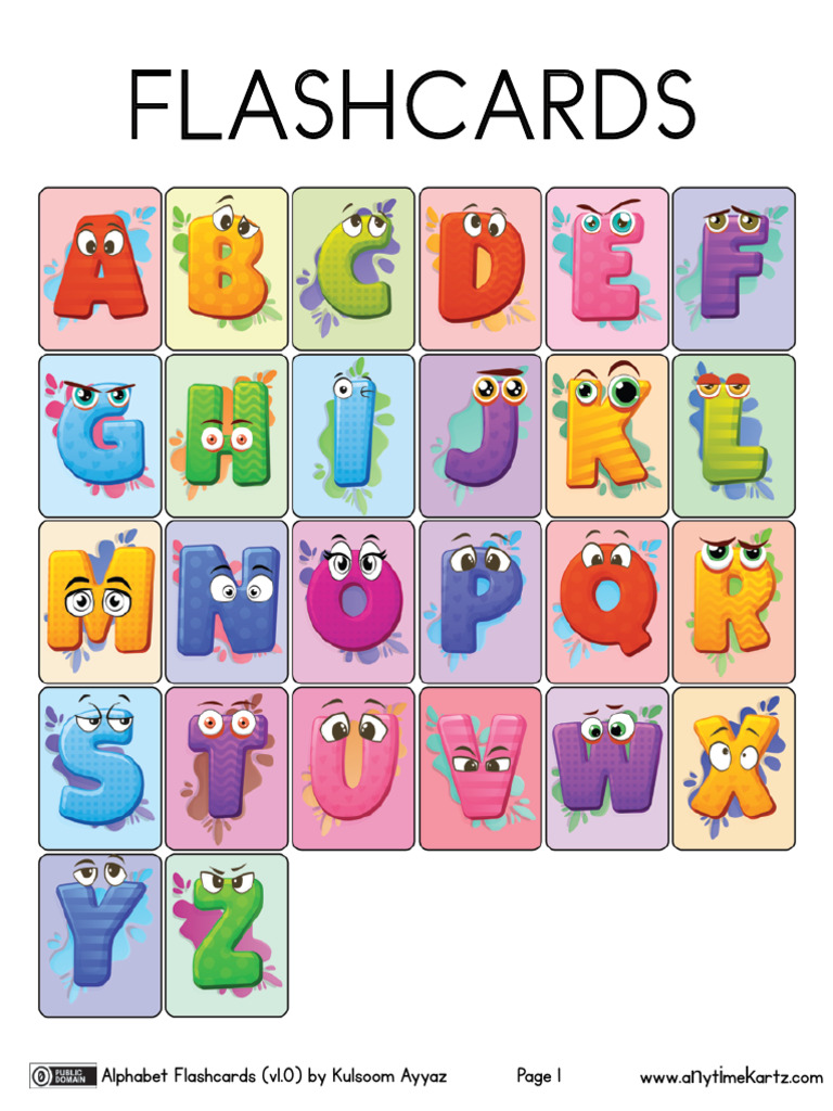 Alphabet Flashcards | PDF