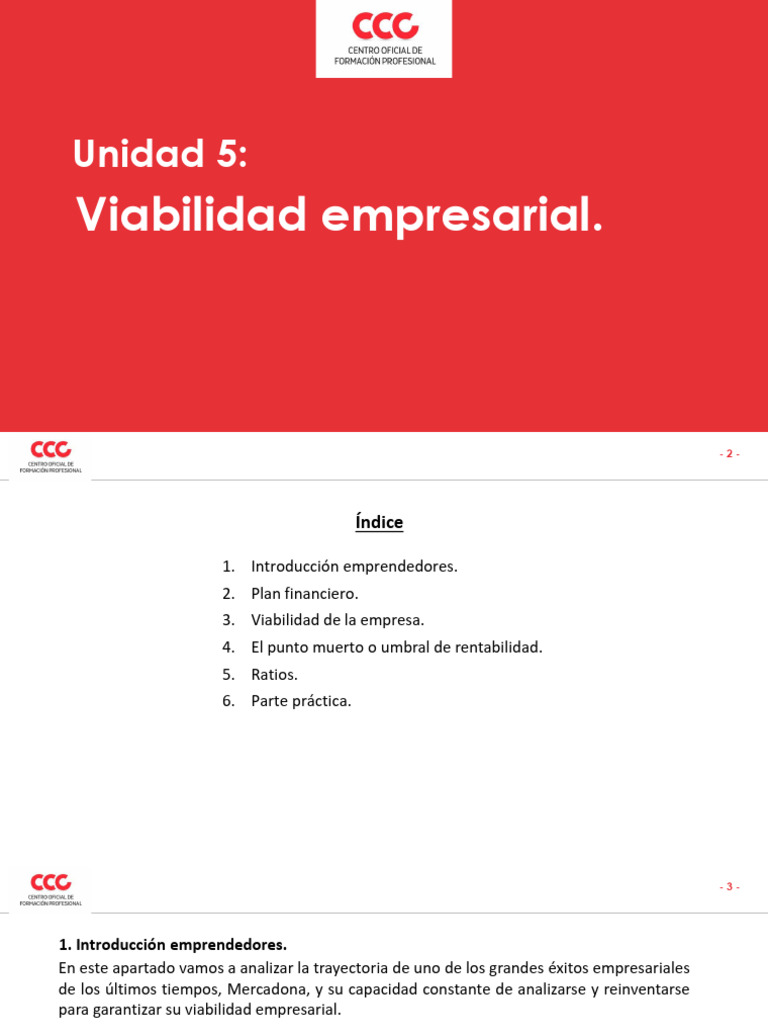 Unidad 5 Viabilidad Empresarial | PDF