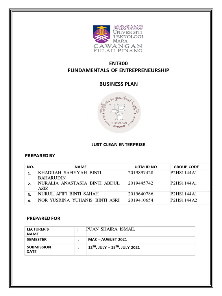 Student Business Plan Submission | PDF | Market Segmentation | Marketing