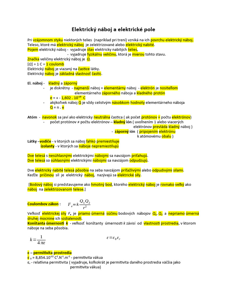 elektrostatika_teoria | PDF