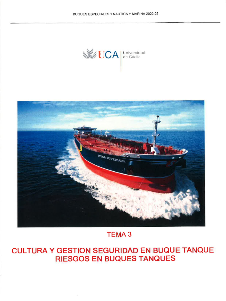 Seguridad y Riesgos en Buques Tanque | PDF | Contaminación | La contaminación del aire