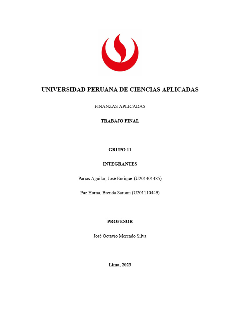 Trabajo Final Creditex | PDF | Compartir (Finanzas) | Comercio