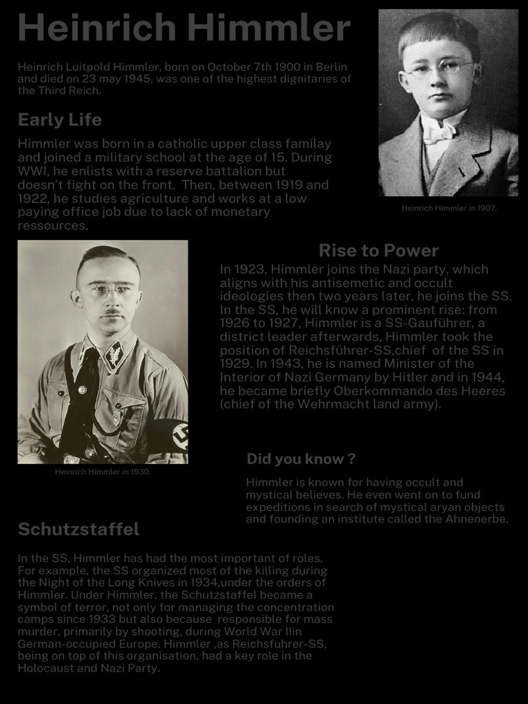 Heinrich Himmler | PDF | Heinrich Himmler | Schutzstaffel