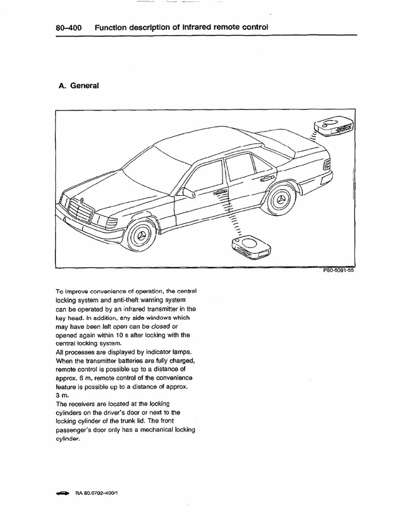 w124 Central Locking Pse Diagram | PDF