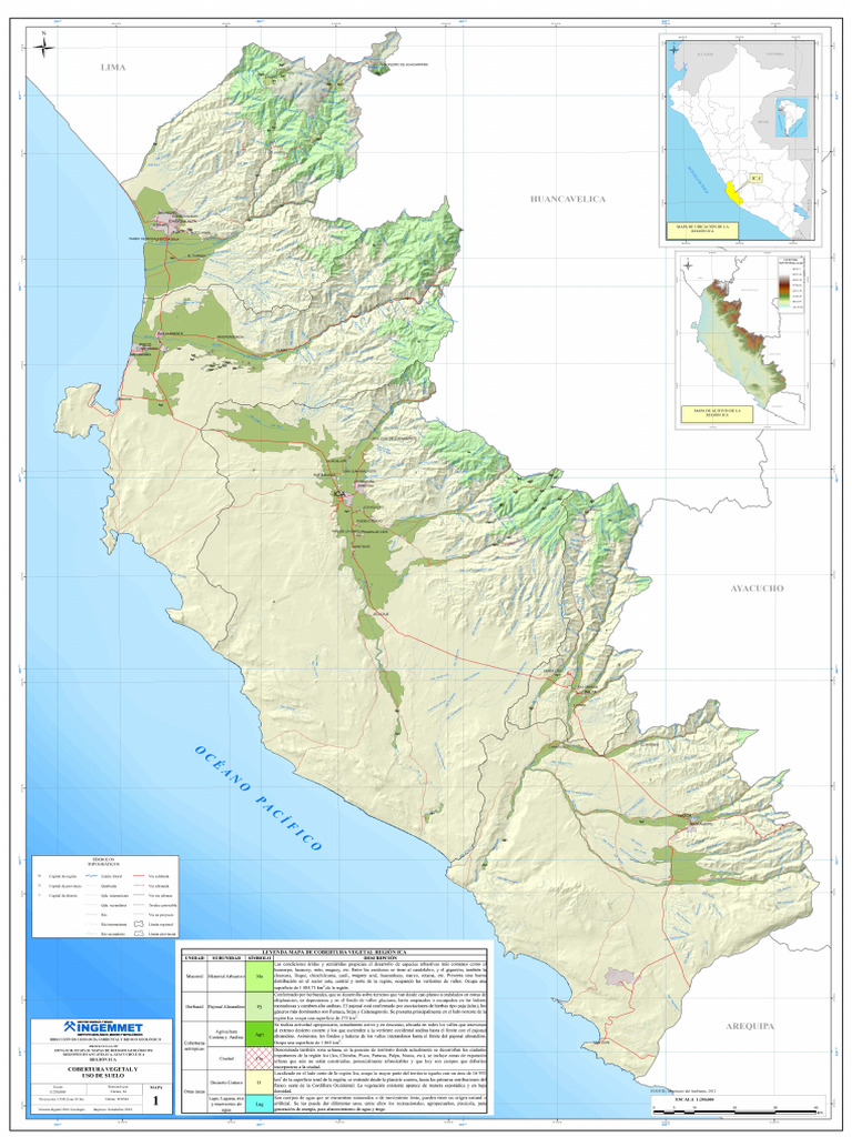 C067-Mapa 1 Cobertura Vegetal Ica | PDF