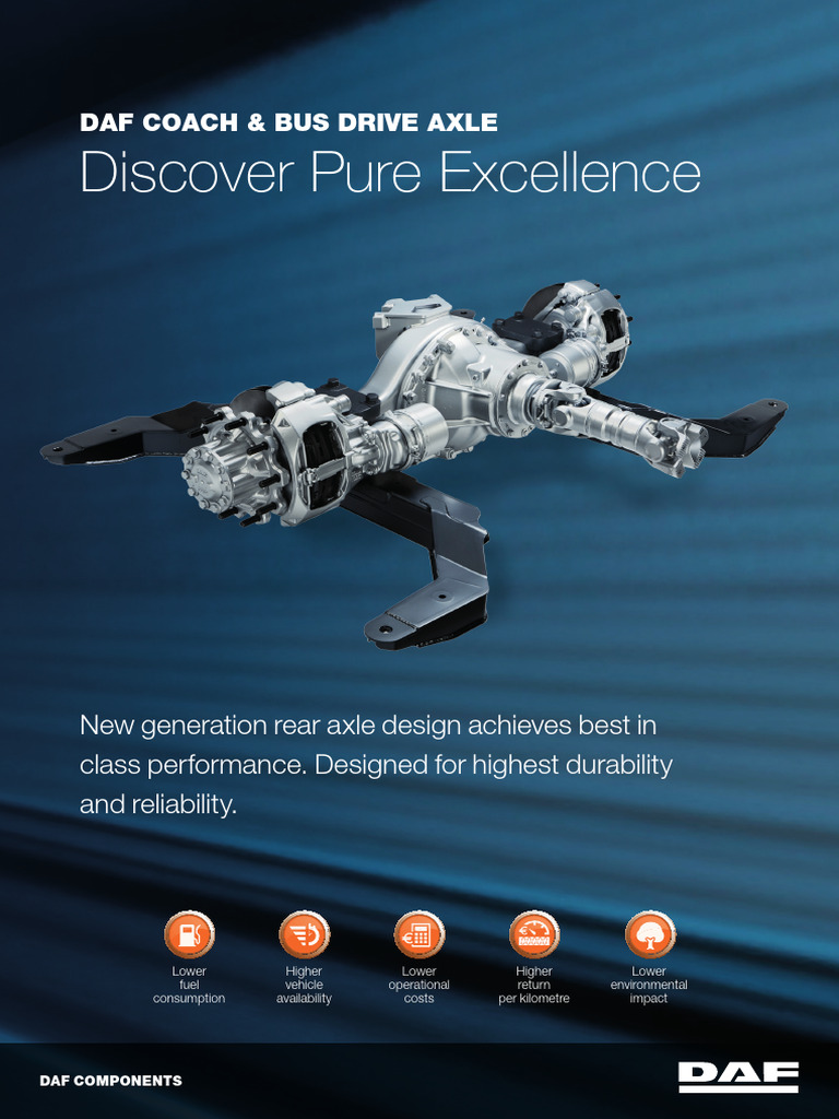 DAF Coach & Bus Drive Axle Overview | PDF | Axle | Gear